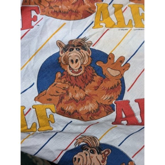 The Bibb Company | Bedding | Vintage 987 Alf Tv Show Twin Flat Sheet ...